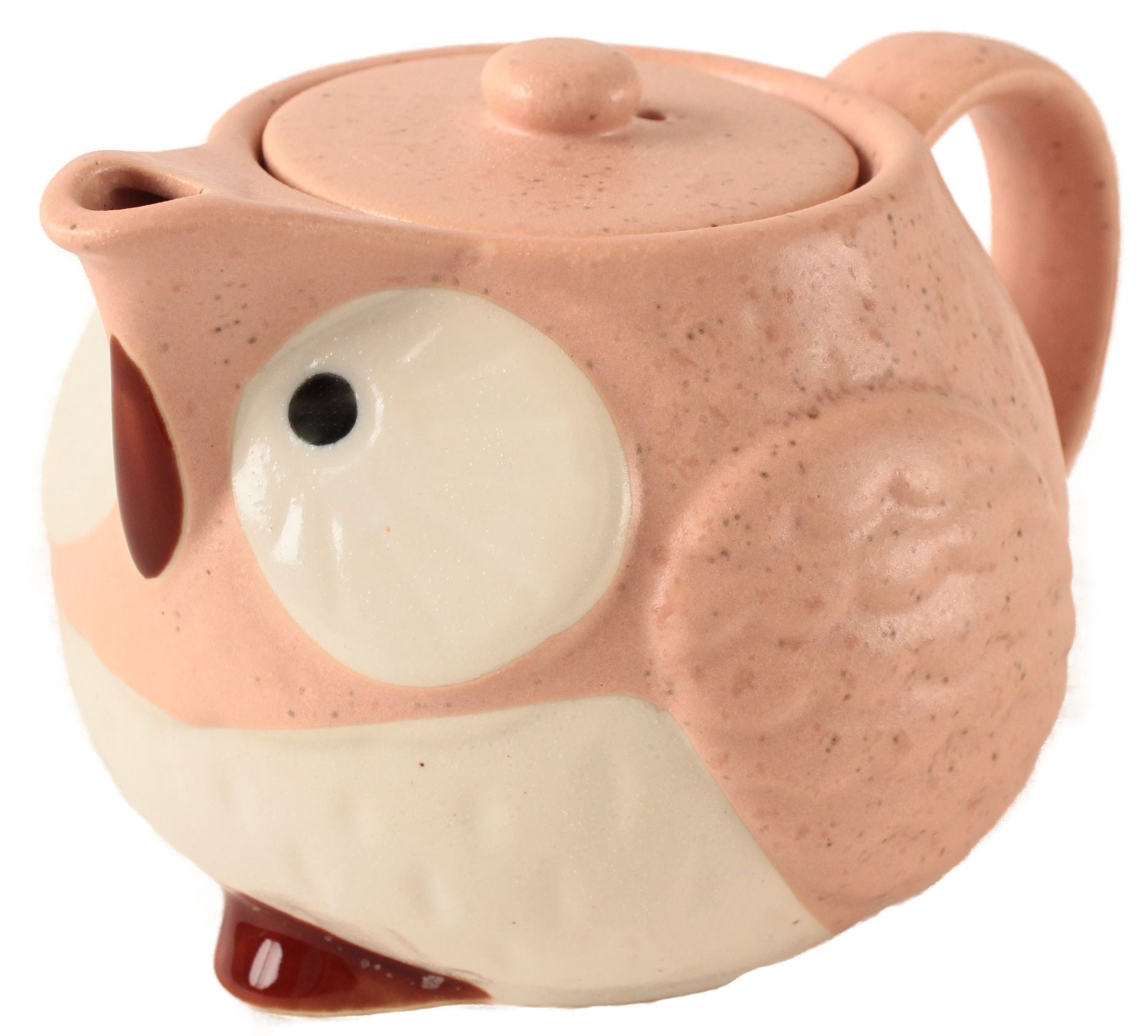 Mino ware Japanese Pottery Teapot Kyusu Owl Shape Pink made in Japan ...