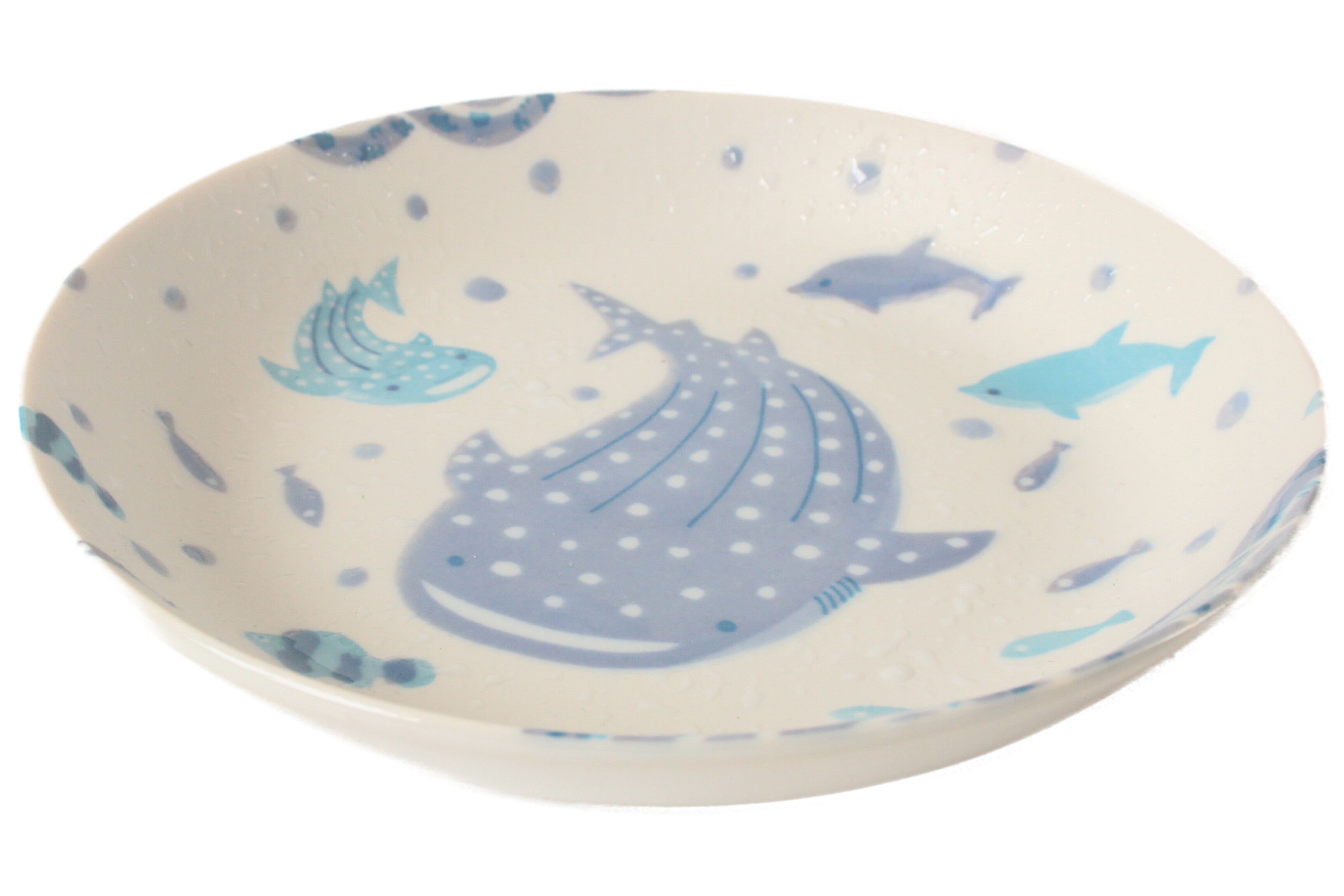 Mino ware Japanese Ceramics 7.7 inch Round Plate Whale Shark made in J ...